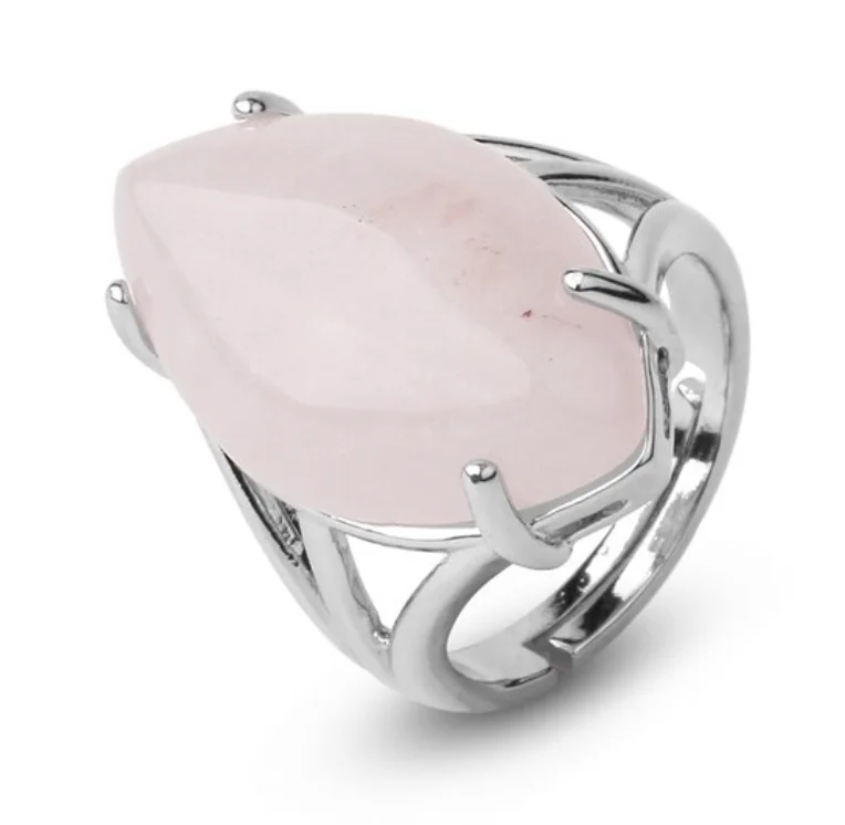 Edelsteen Ring Rozenkwarts - Ki Centrum